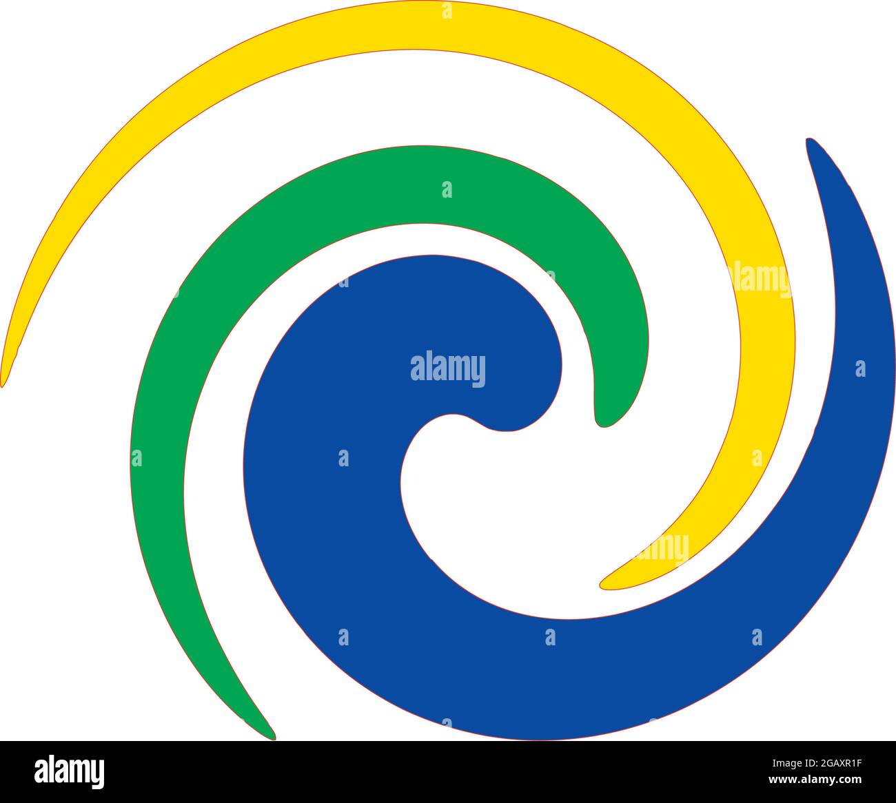 Smudge, smear circular spiral, swirl, twirl element. Gel, fluid, liquid ...
