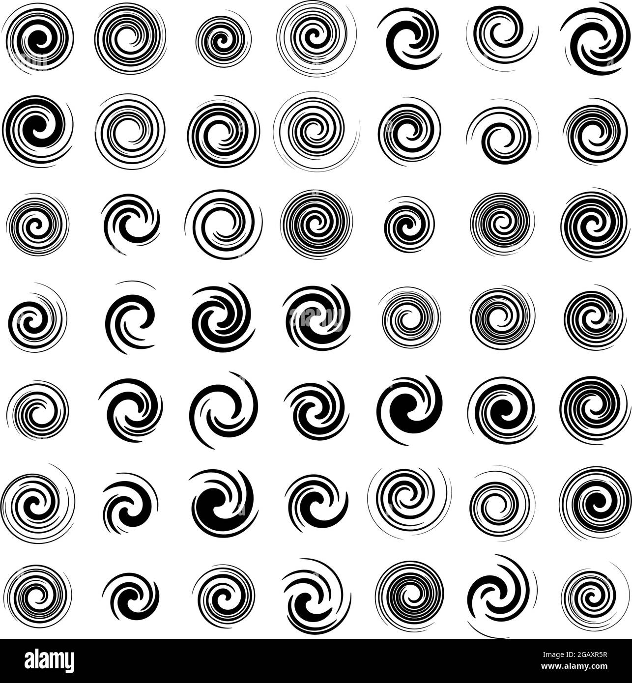 Smudge, smear circular spiral, swirl, twirl element. Gel, fluid, liquid ...