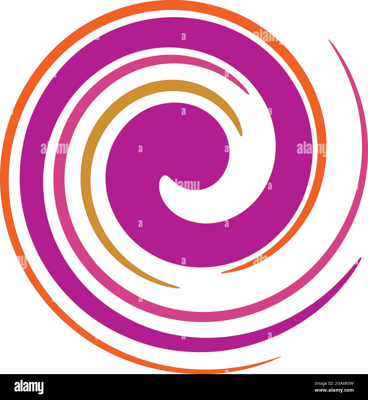 Smudge, smear circular spiral, swirl, twirl element. Gel, fluid, liquid ...