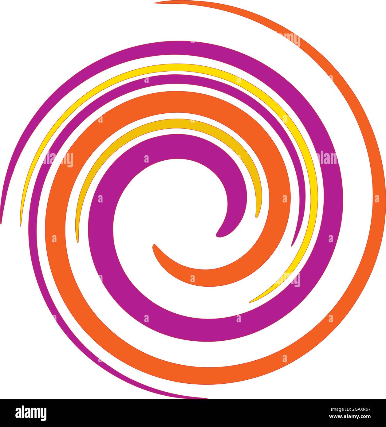 Smudge, smear circular spiral, swirl, twirl element. Gel, fluid, liquid ...