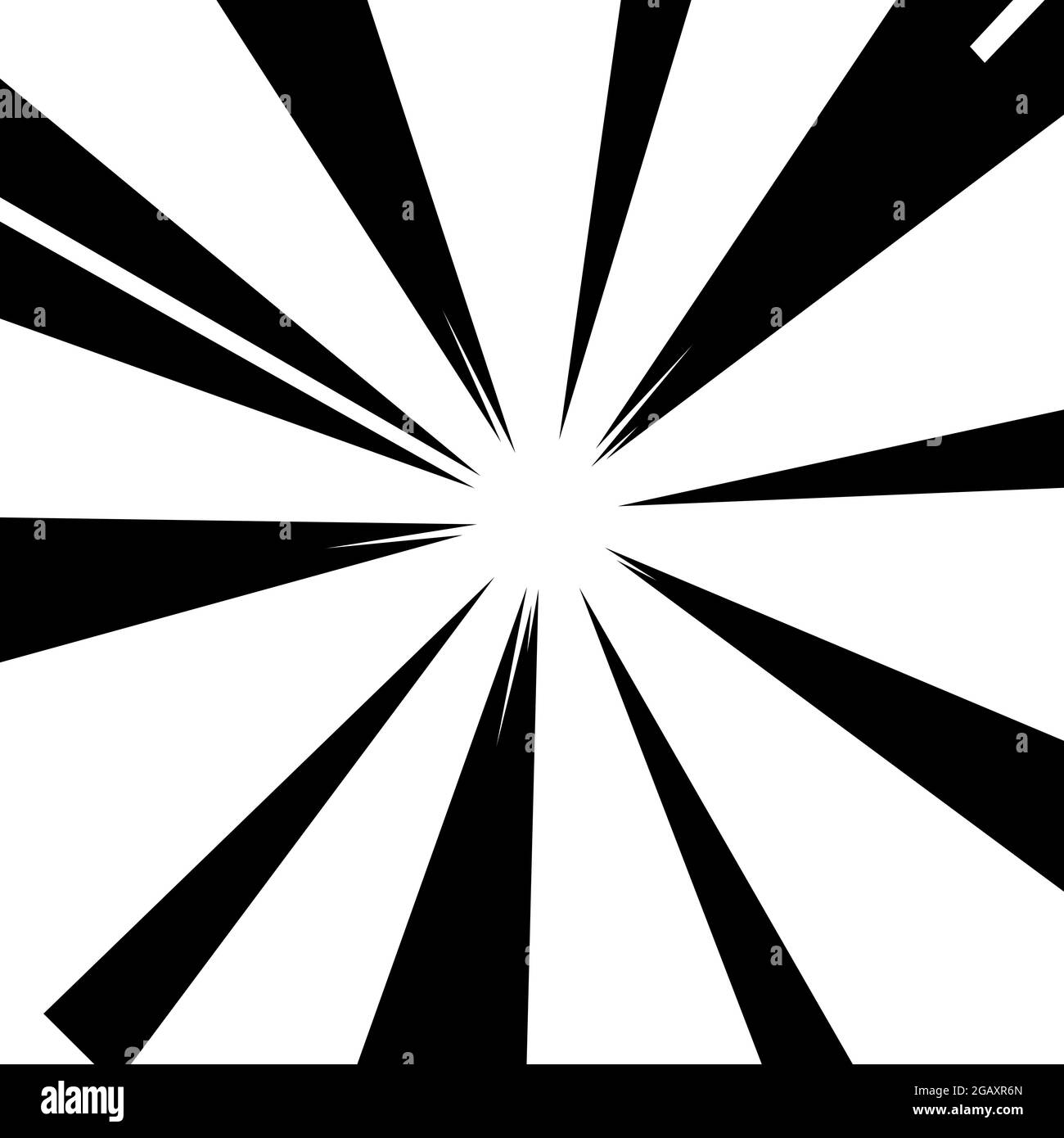 Abstract burst, flash, flare lines. Radial, radiating lines circular ...