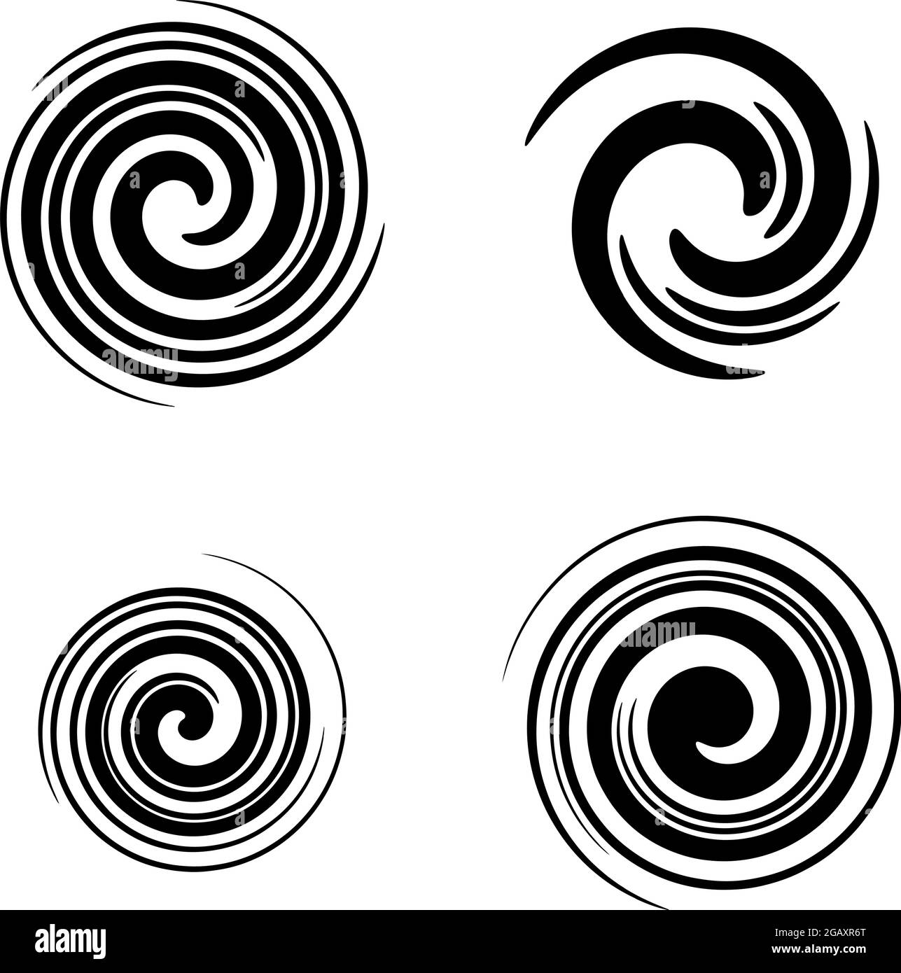 Smudge, smear circular spiral, swirl, twirl element. Gel, fluid, liquid ...