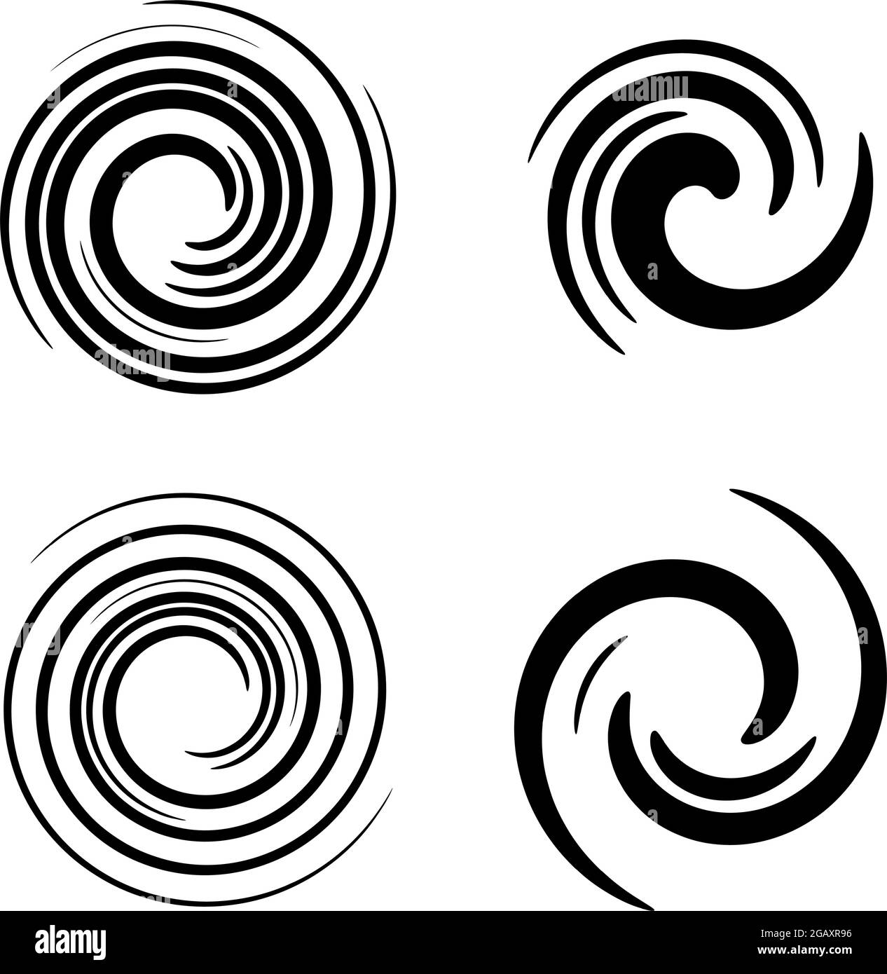 Smudge, smear circular spiral, swirl, twirl element. Gel, fluid, liquid ...