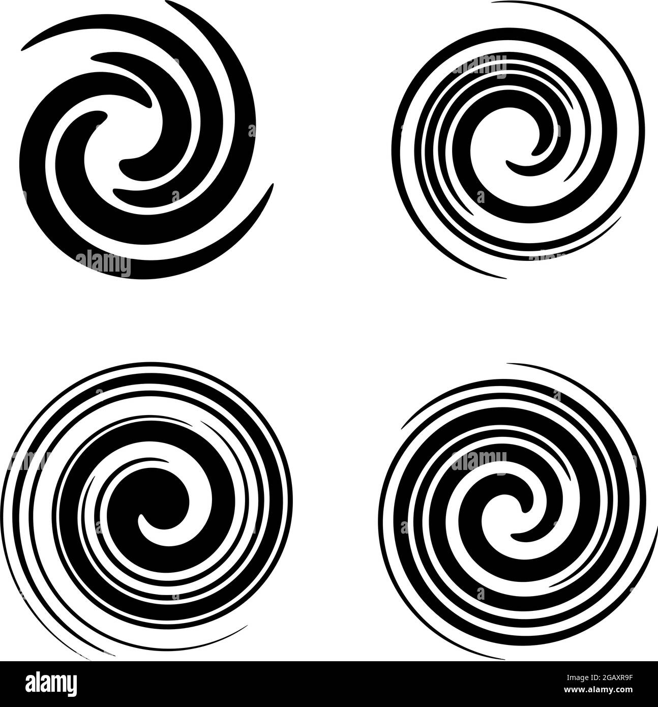 Smudge, smear circular spiral, swirl, twirl element. Gel, fluid, liquid ...