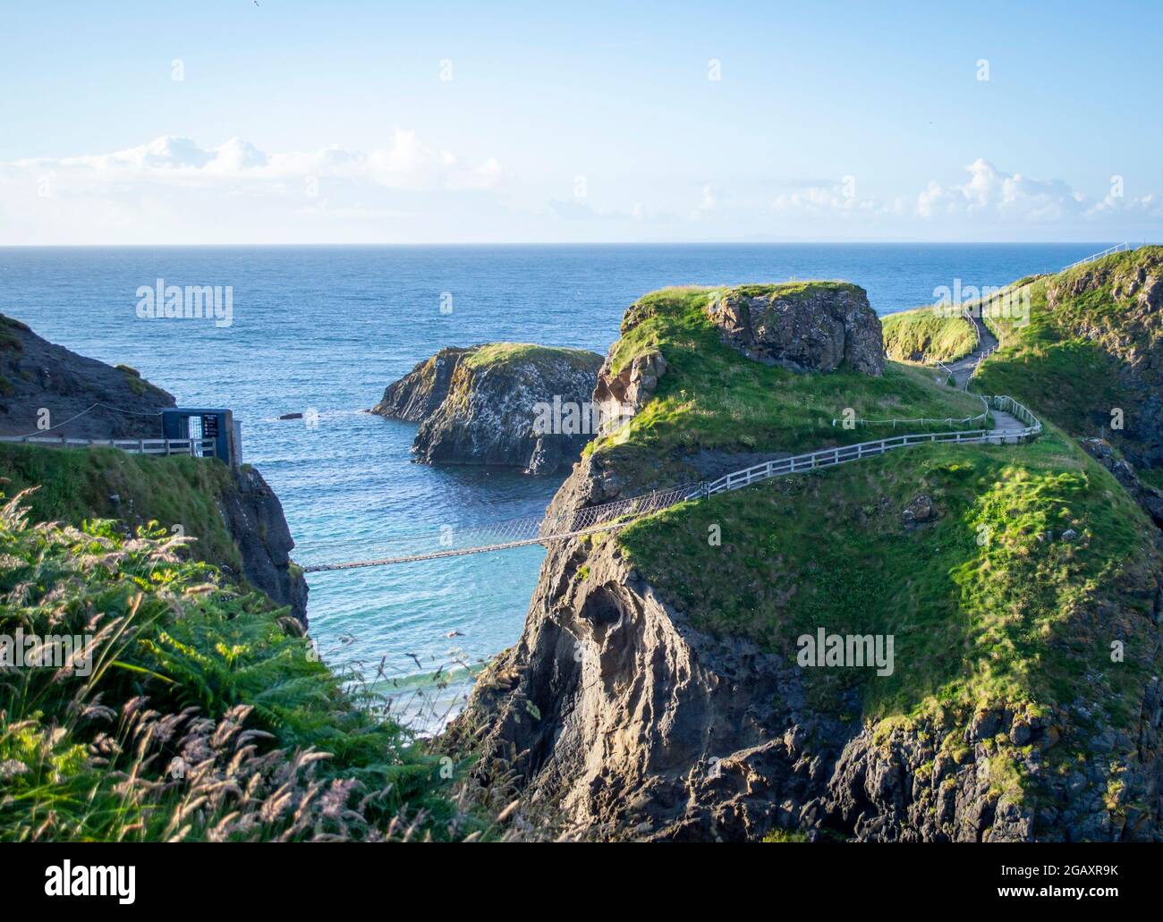 Famous Carrick-a-Rede Rope Bridge in Northern Ireland Stock Photo - Alamy