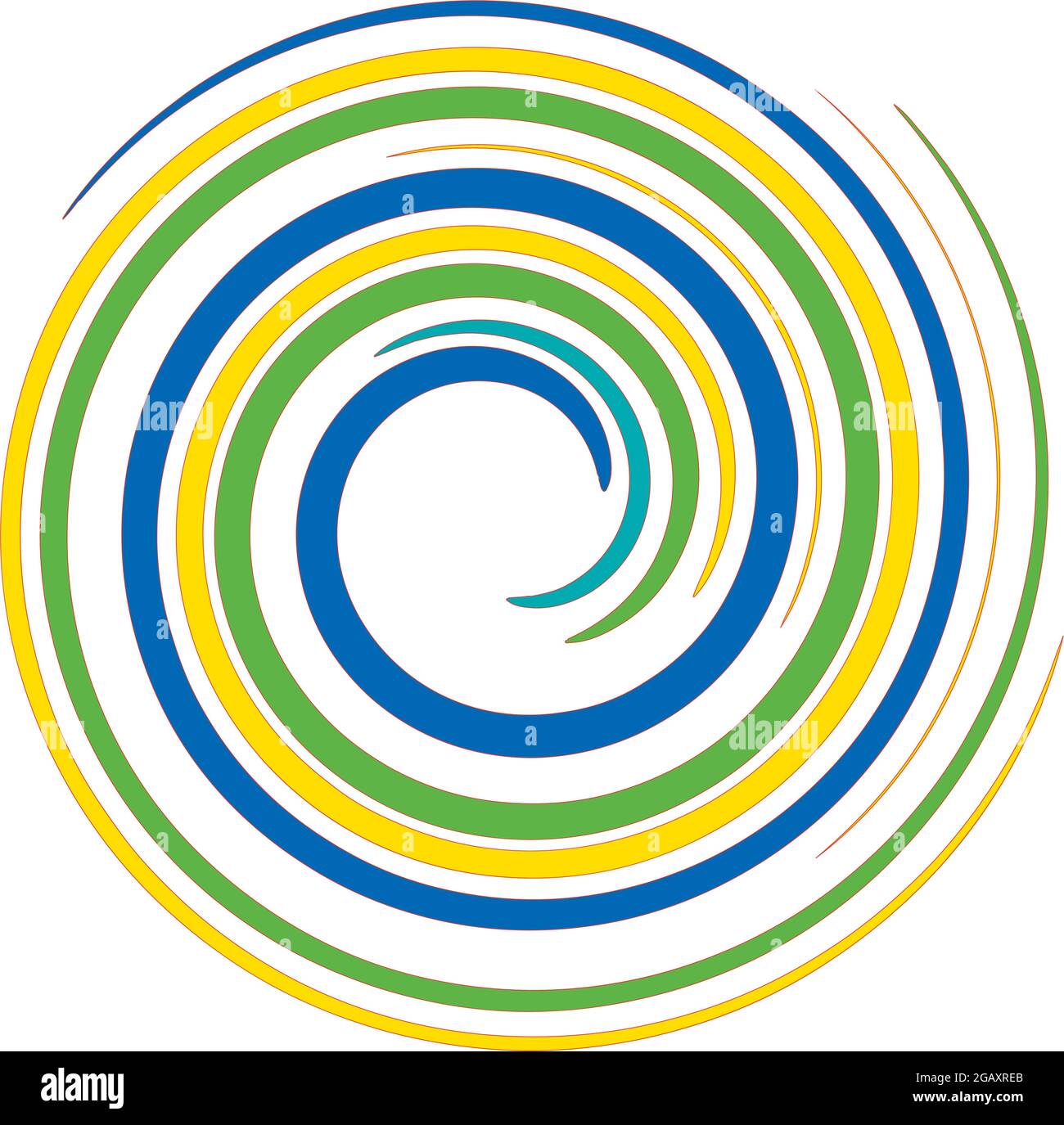Smudge, smear circular spiral, swirl, twirl element. Gel, fluid, liquid ...
