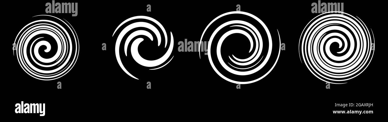 Smudge, smear circular spiral, swirl, twirl element. Gel, fluid, liquid ...