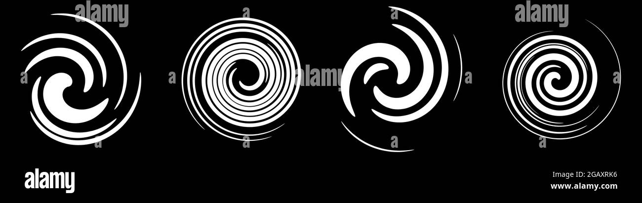 Smudge, smear circular spiral, swirl, twirl element. Gel, fluid, liquid ...