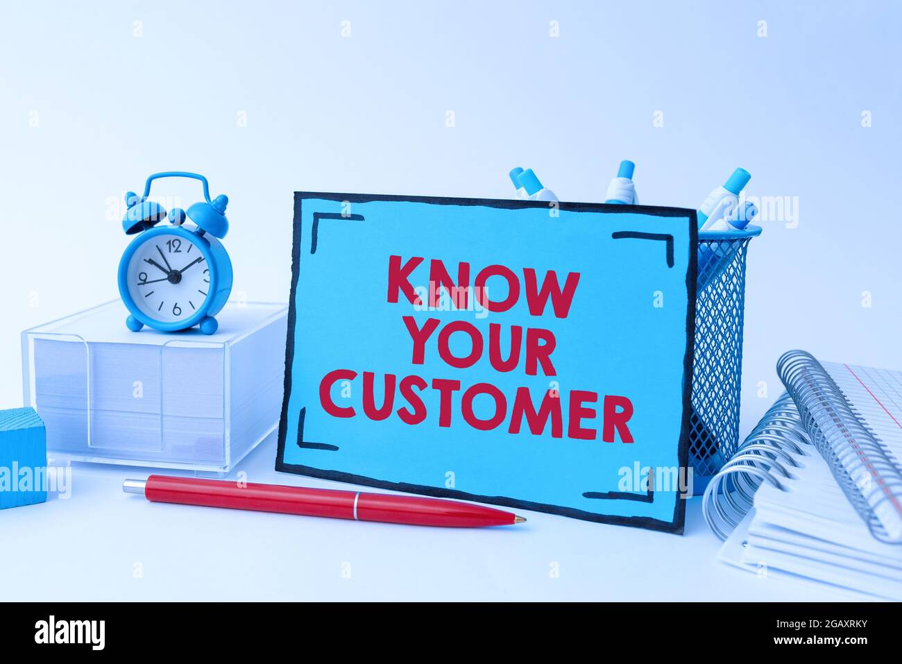 Text Sign Showing Know Your Customer Conceptual Photo The Idea Of Business Identification And