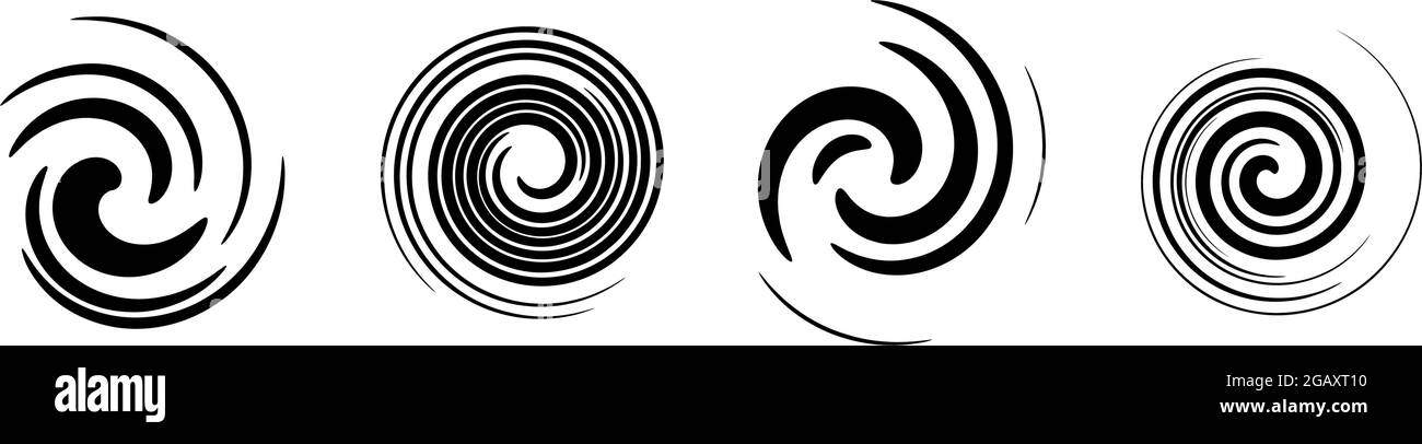 Smudge, smear circular spiral, swirl, twirl element. Gel, fluid, liquid ...