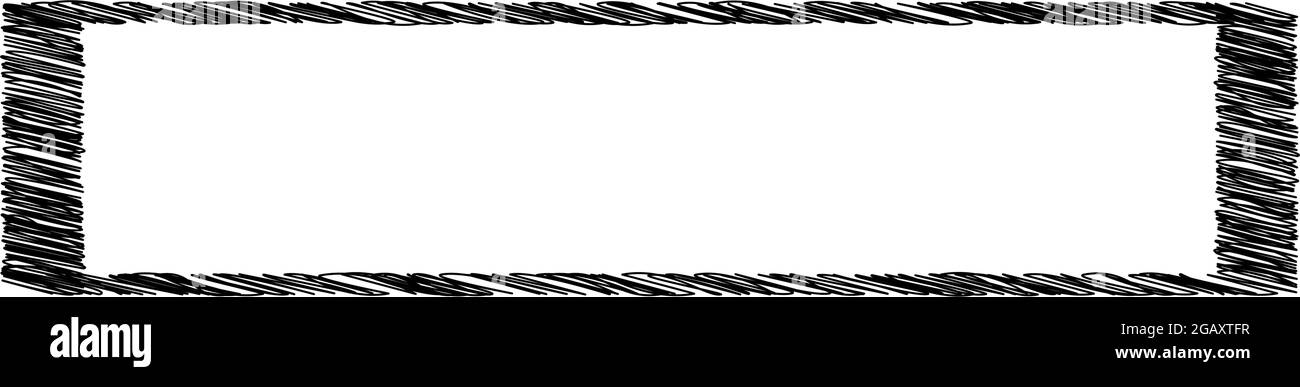 Square, rectangle scribbling, sketchy, sketch doodle lines element ...