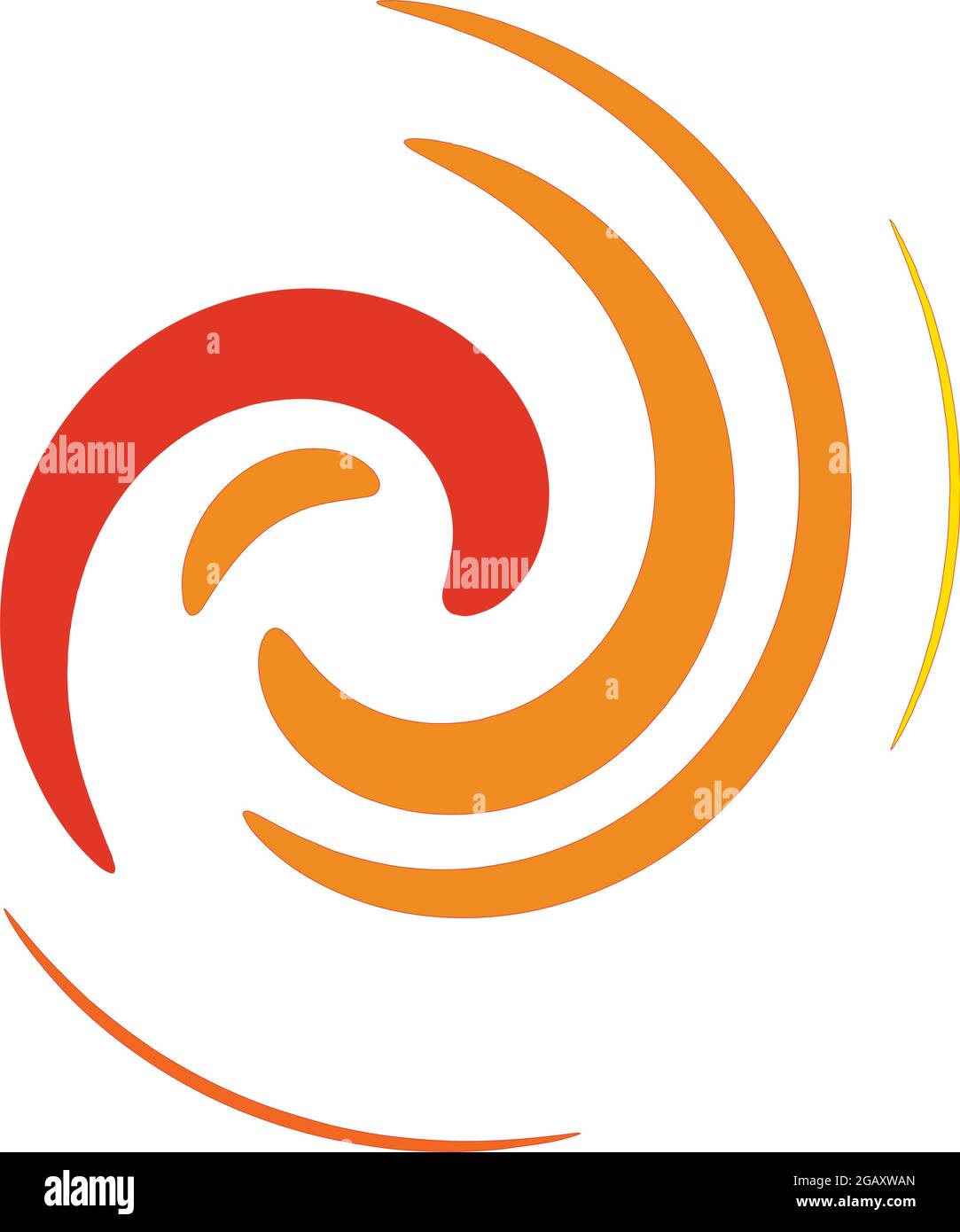 Smudge, smear circular spiral, swirl, twirl element. Gel, fluid, liquid ...