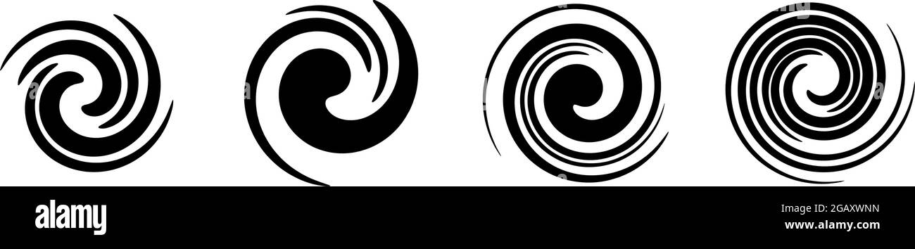 Smudge, smear circular spiral, swirl, twirl element. Gel, fluid, liquid ...