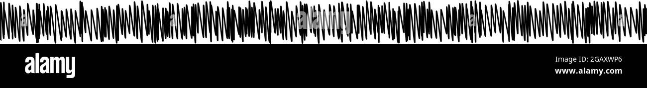 Scribble, sketch, sketchy doodle horizontal line dividers. Wavy, waving ...