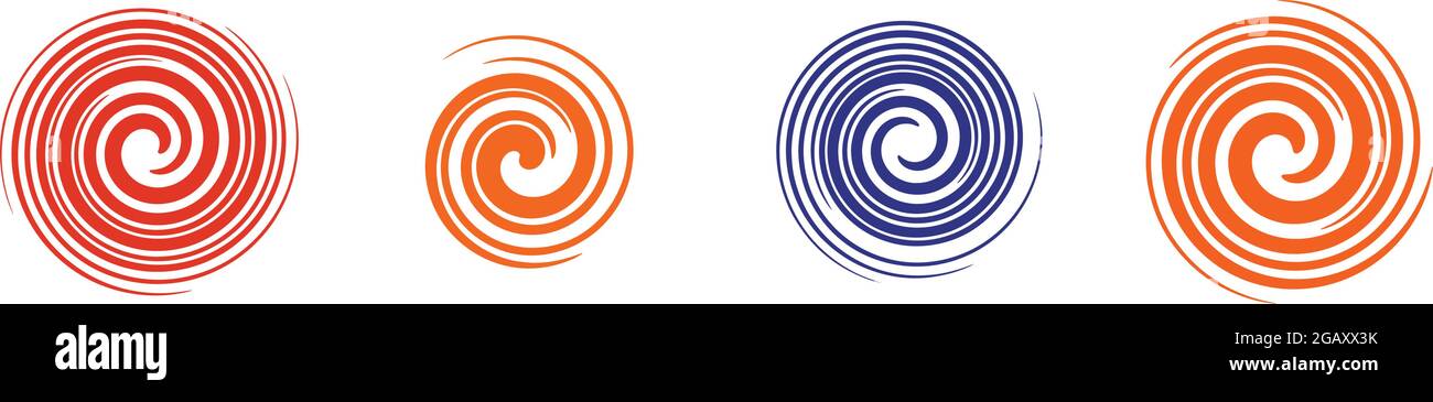 Smudge, smear circular spiral, swirl, twirl element. Gel, fluid, liquid ...