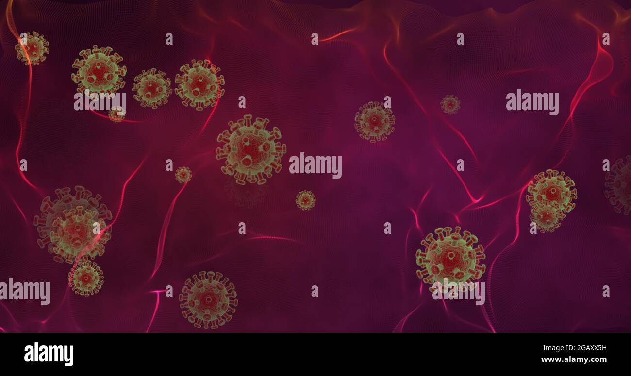 Conceptual animation of the covid 19 coronavirus global pandemic ...