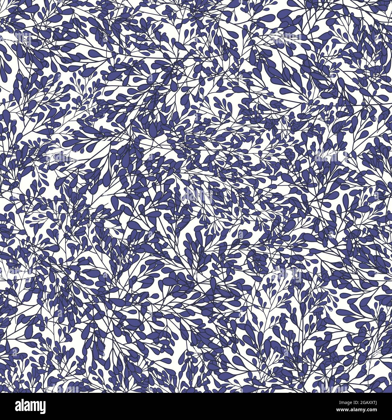 seamless pattern with intertwined branches of plants Stock Vector Image ...