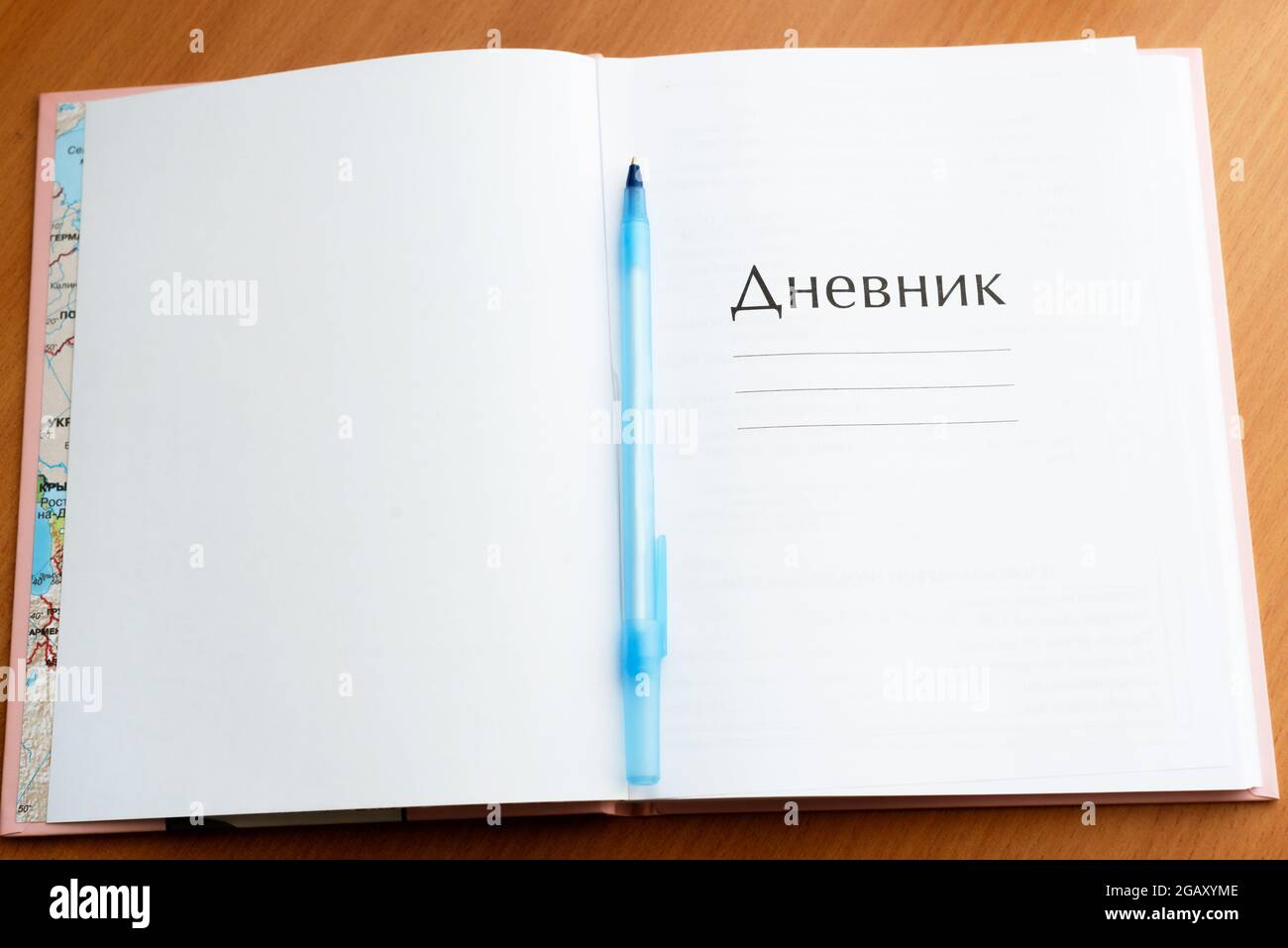 Open school diary writing hi-res stock photography and images - Alamy