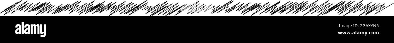 Scribble, sketch, sketchy doodle horizontal line dividers. Wavy, waving ...