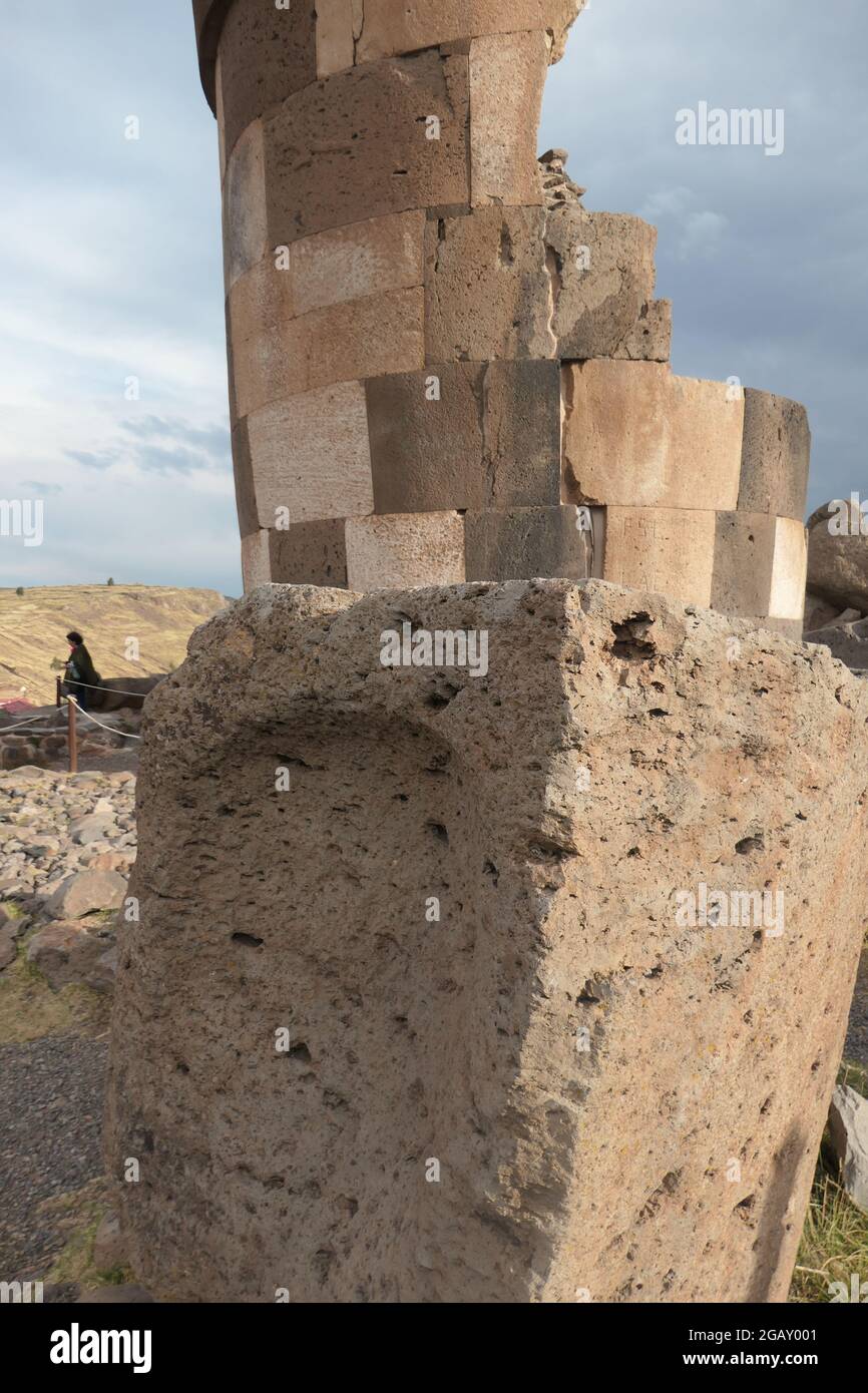Puno near shores of Lake Titicaca pre Inca village Peru rocks rock ...