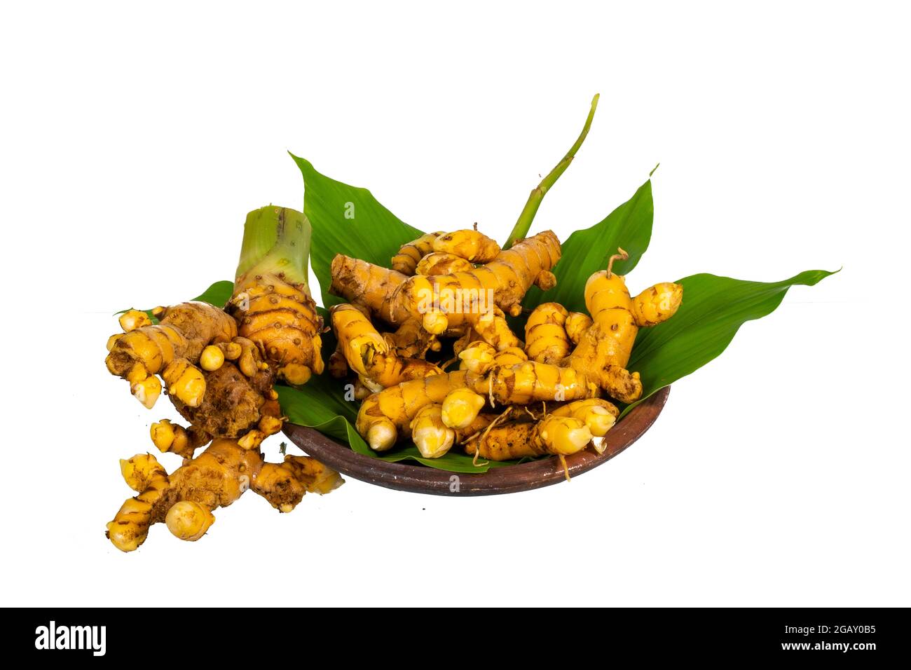 turmeric root, and ground spice Stock Photo - Alamy