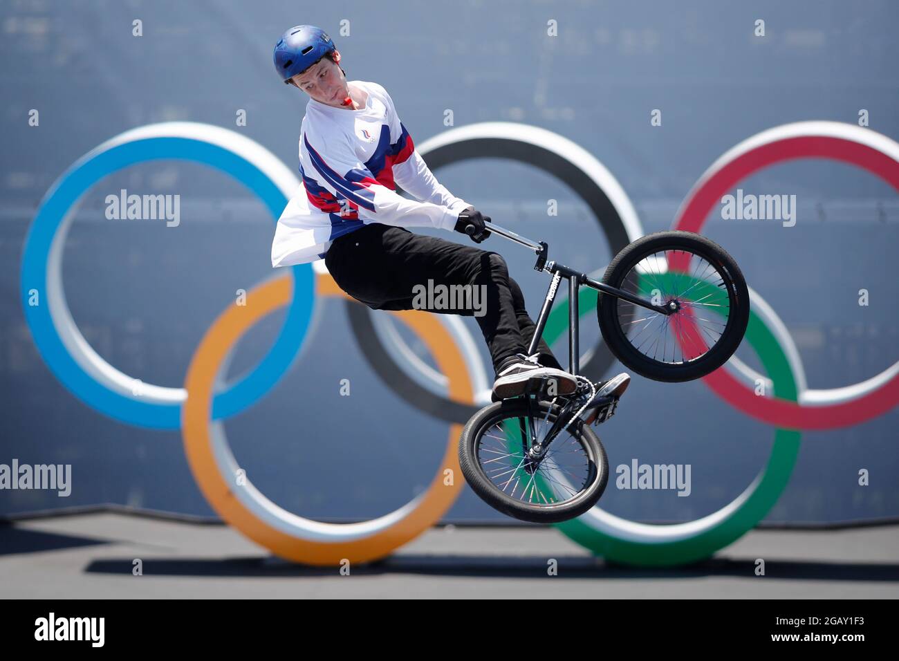 August 1, 2021: IREK RIZAEV (ROC) competes in the Cycling BMX Racing ...