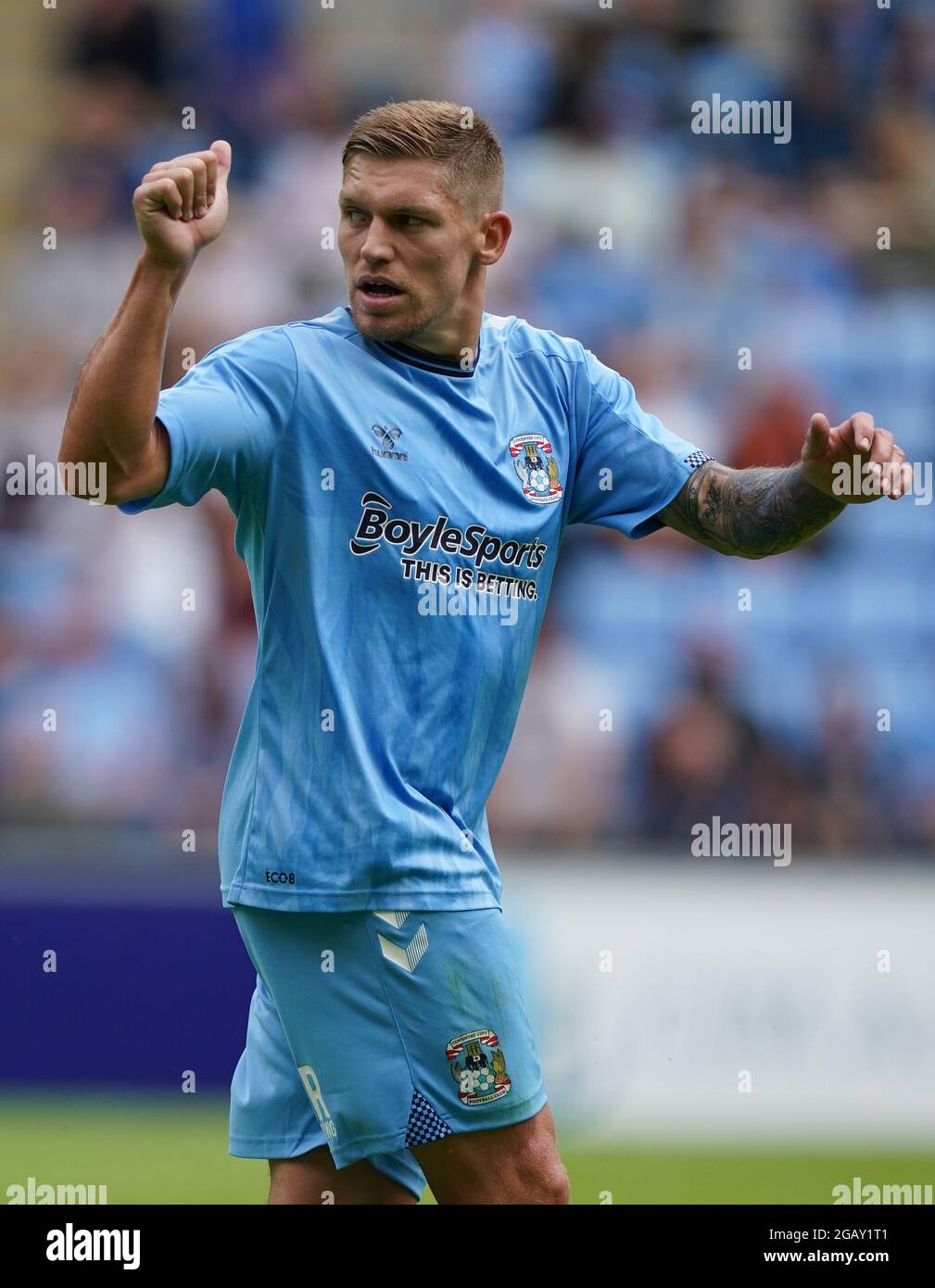 Coventry City's Martyn Waghorn during the pre-season friendly match at ...