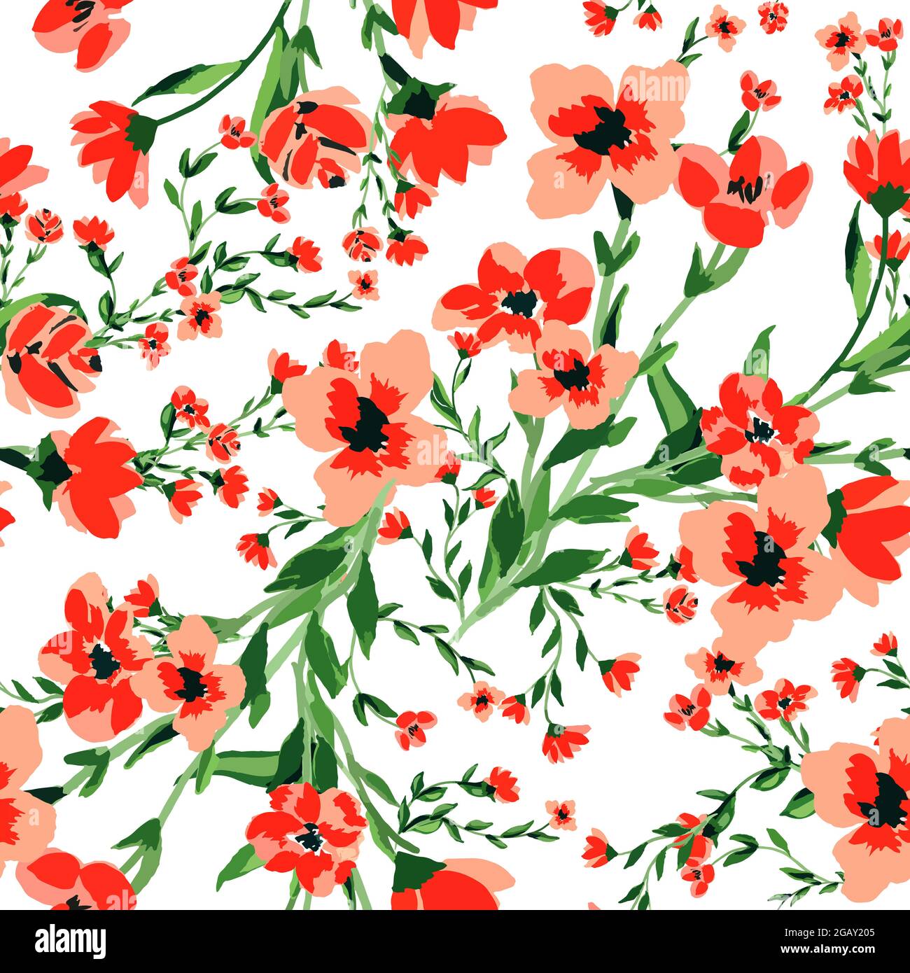 Abstract green flowers intertwined hi-res stock photography and images ...