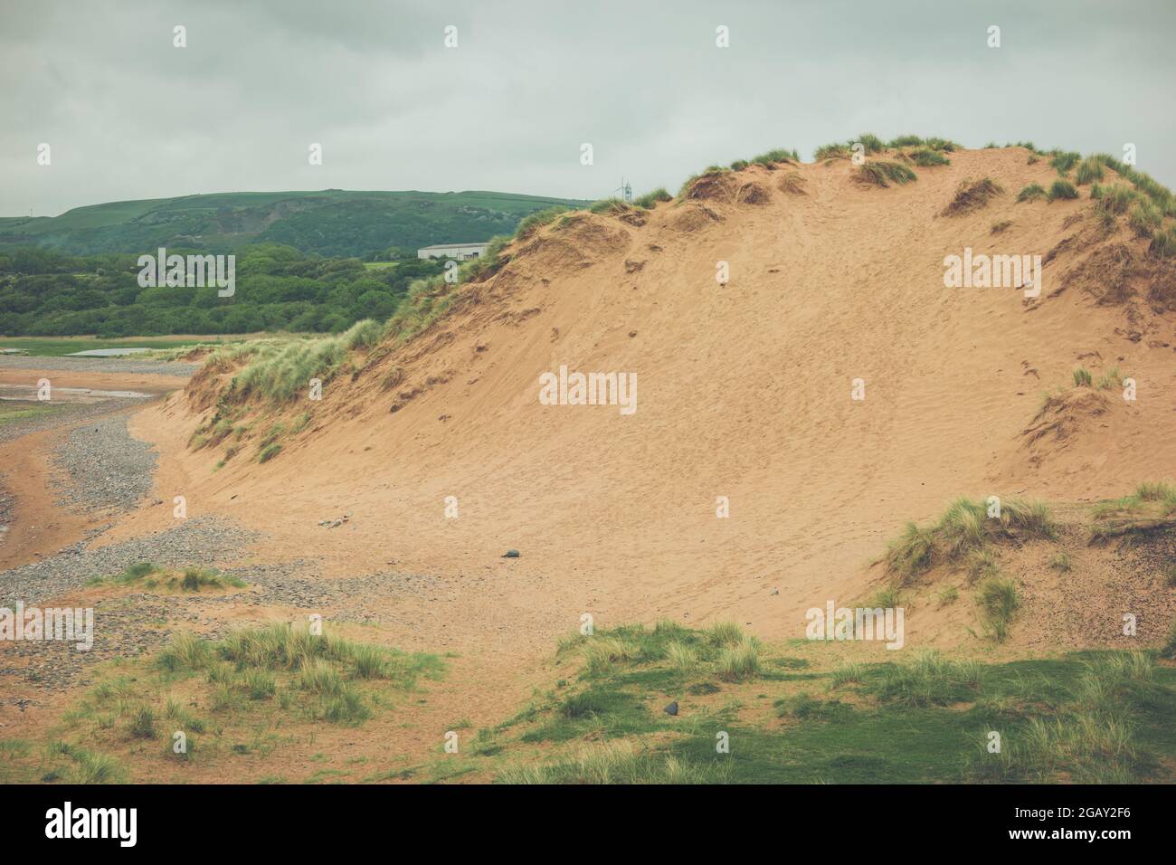 A large sand dune at the Sandscale Haws national nature reserve Stock ...