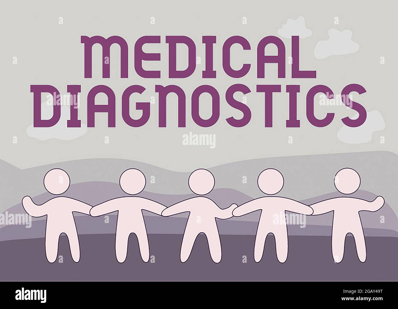 Inspiration showing sign Medical Diagnostics, Word Written on a symptom ...