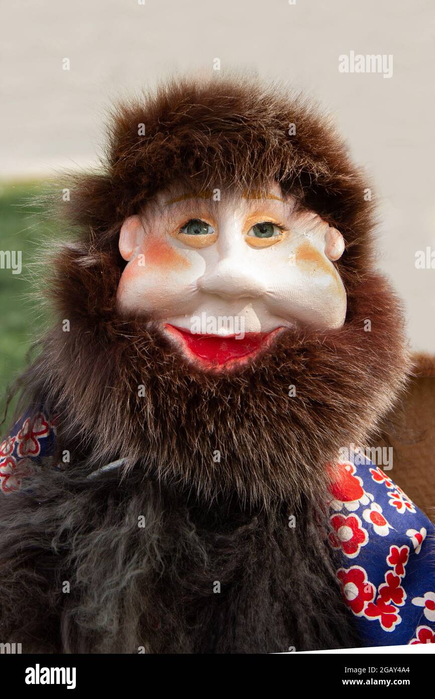 Handmade brownie or elf with red beard Stock Photo - Alamy