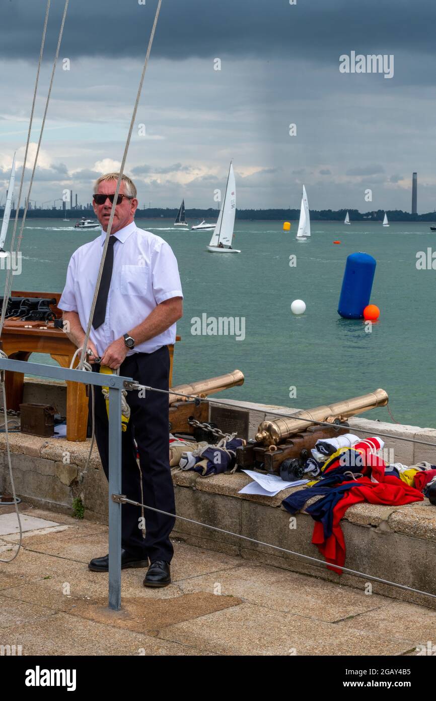 Flag hoisting procedure hi-res stock photography and images - Alamy