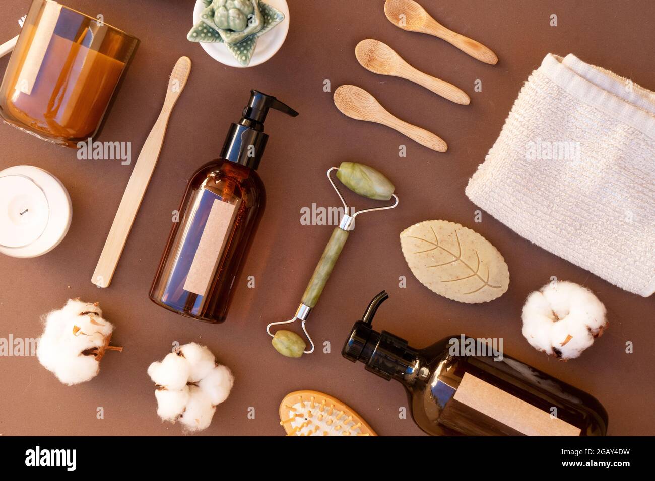Natural cosmetics set Stock Photo - Alamy
