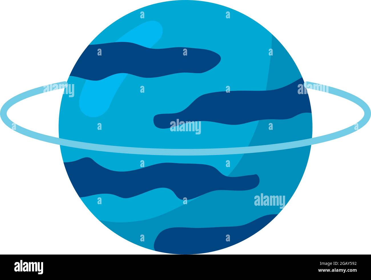 Saturn blue ring Stock Vector Images - Alamy