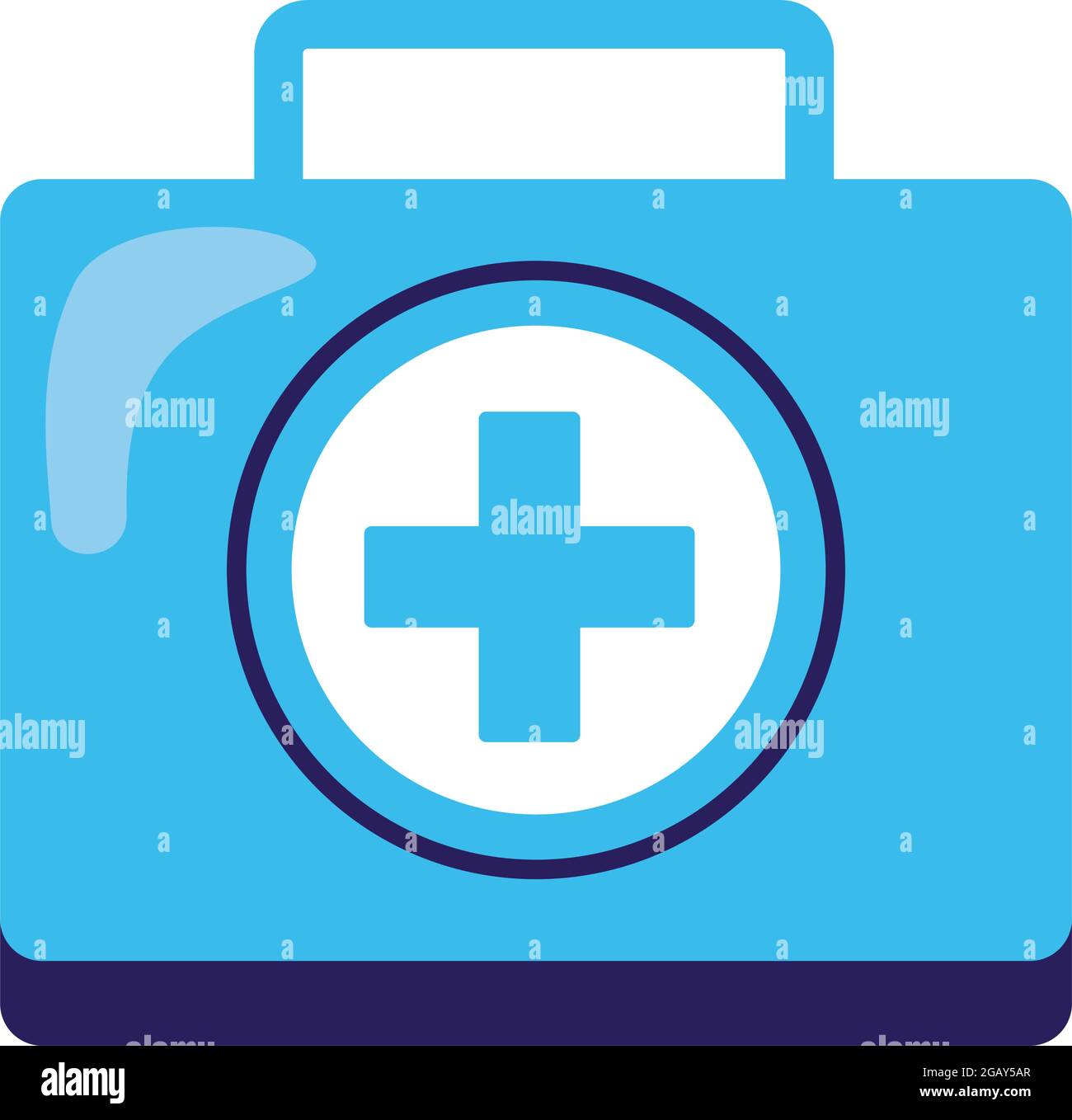 medical kit with cross icon Stock Vector Image & Art - Alamy