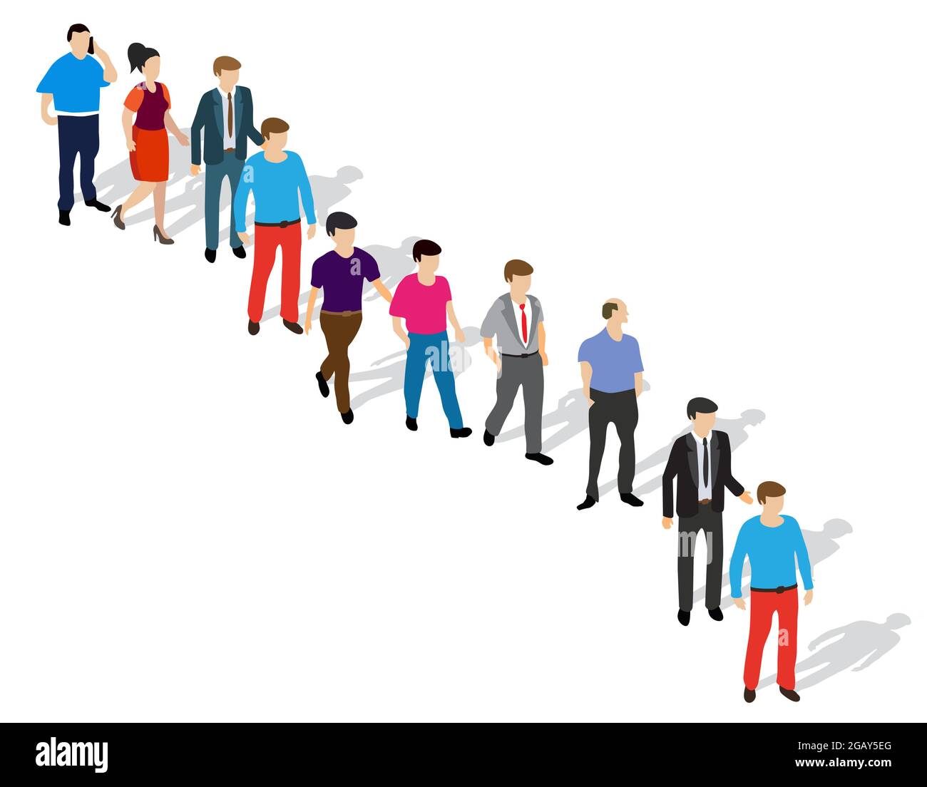 Follow a path Stock Vector Images - Alamy