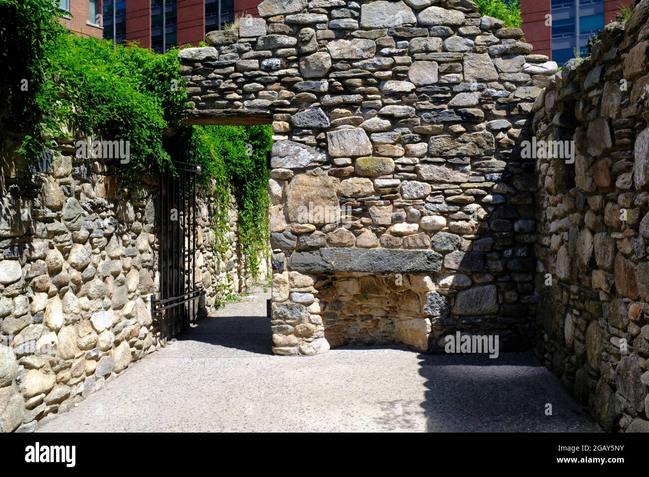 The Irish Hunger Memorial in New York City Stock Photo - Alamy