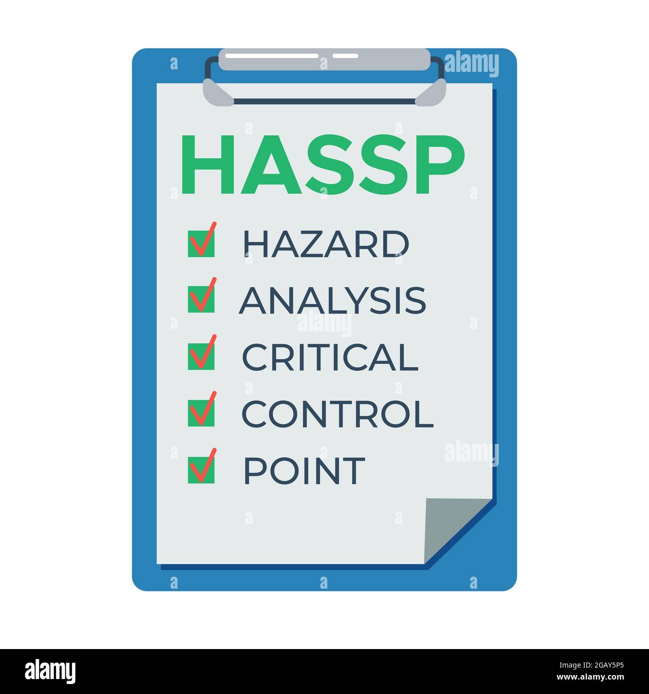 HACCP. Hazard analysis critical control points icon. Vector logo ...