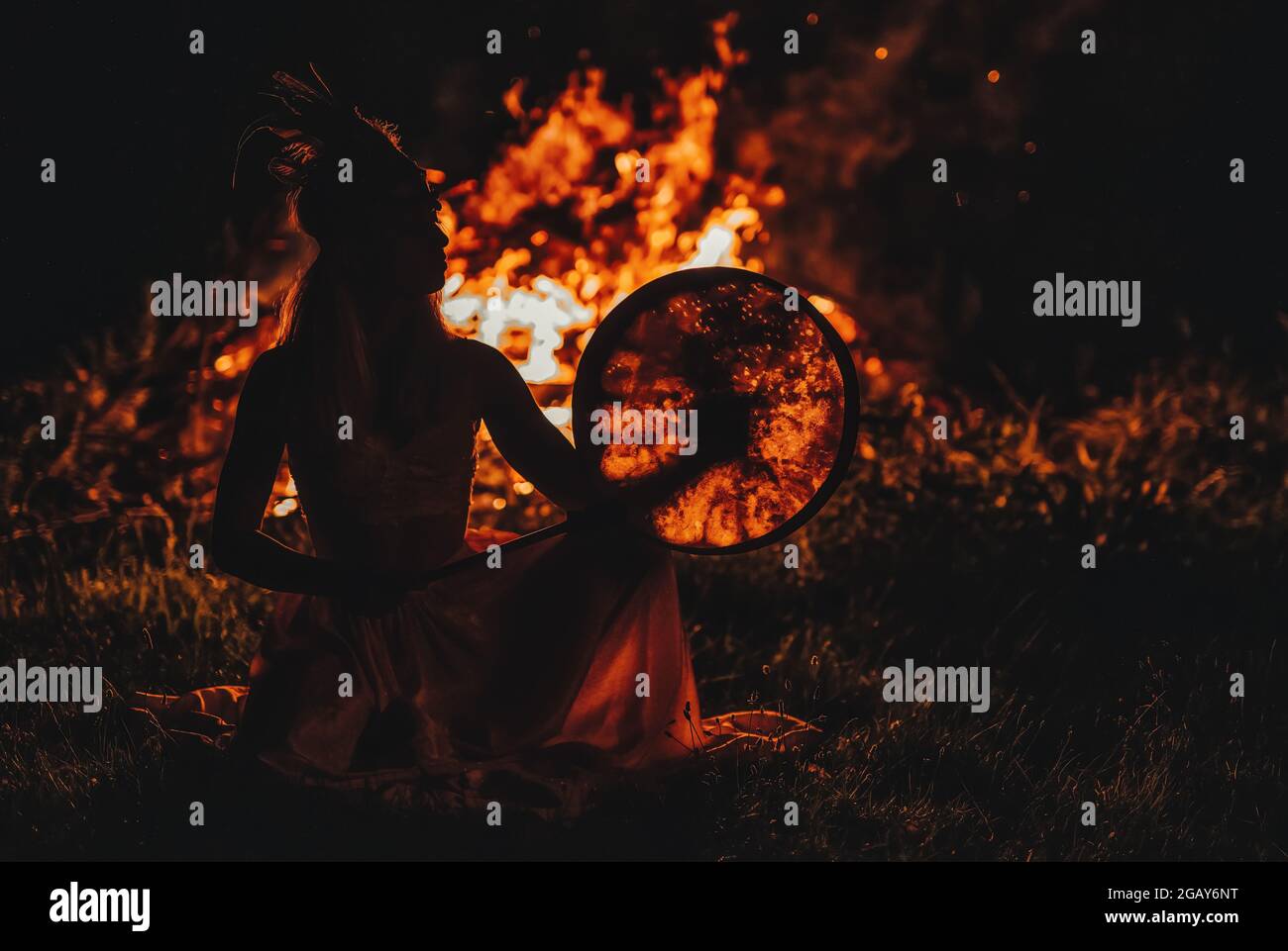 Shaman woman dance hi-res stock photography and images - Alamy