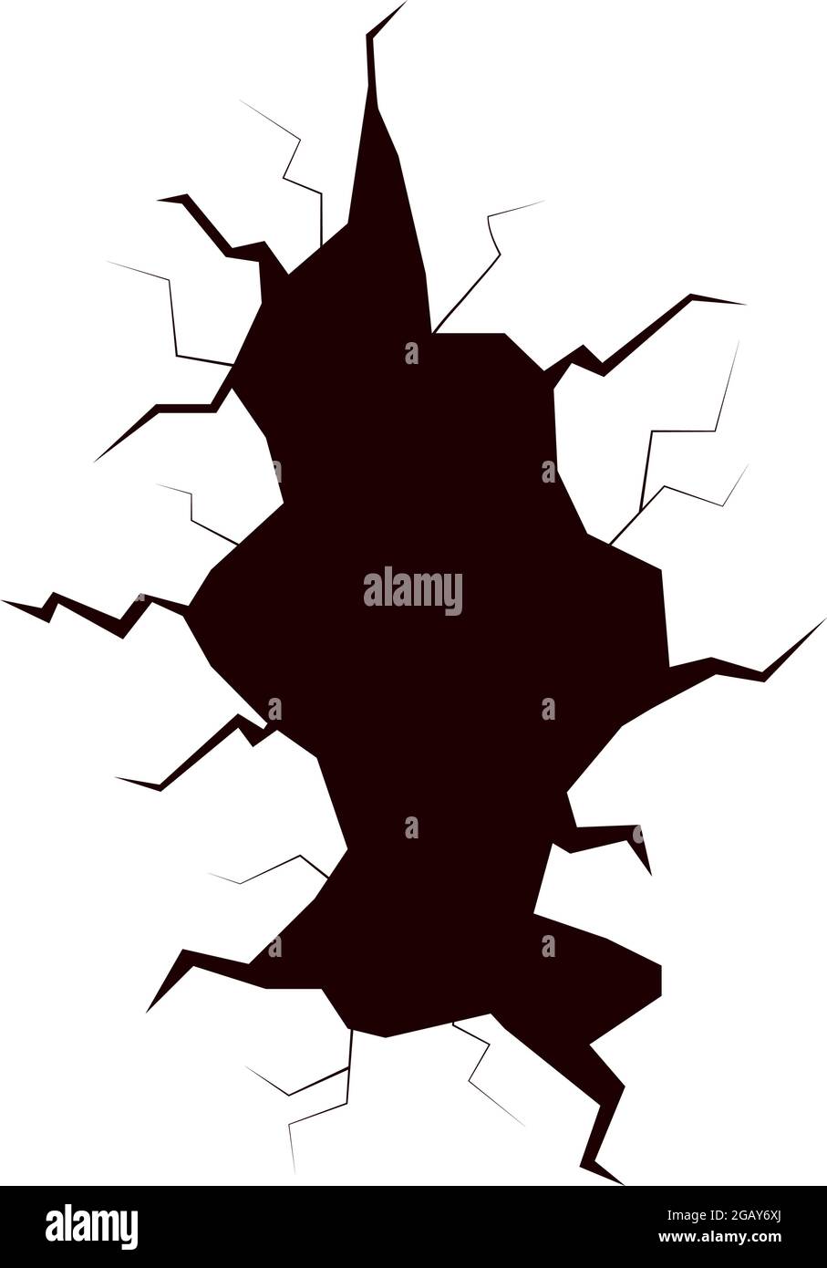 fault or crack Stock Vector Image & Art - Alamy