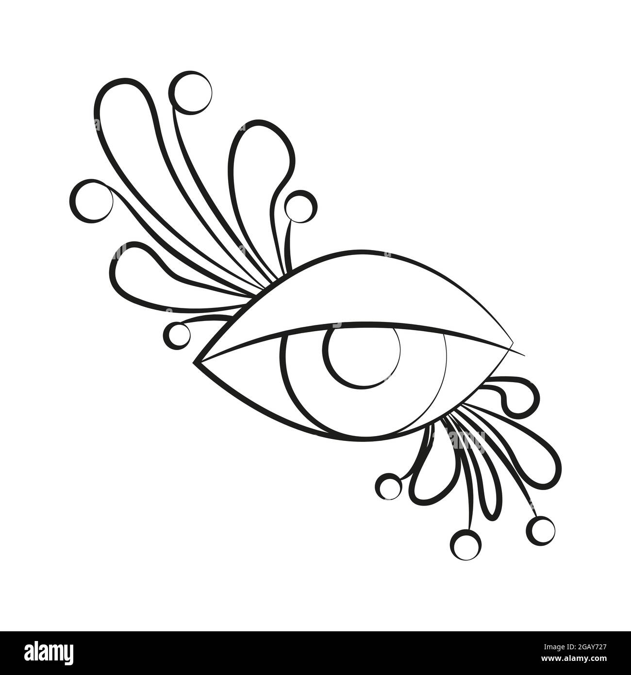 All Seeing Eye. Providence magic symbol in boho style. Astrology ...