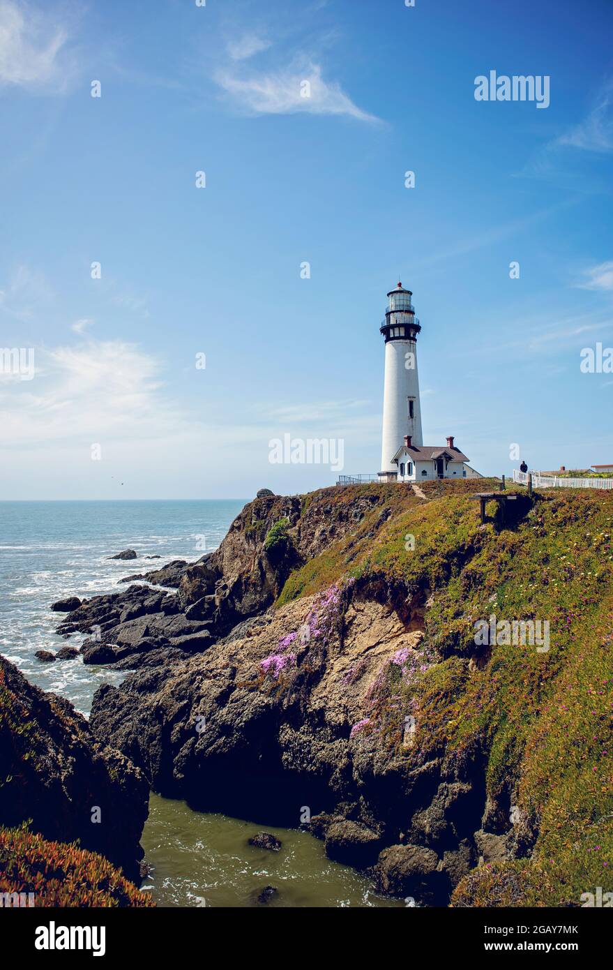 Pigeon Point Lighthouse Stock Photo - Alamy