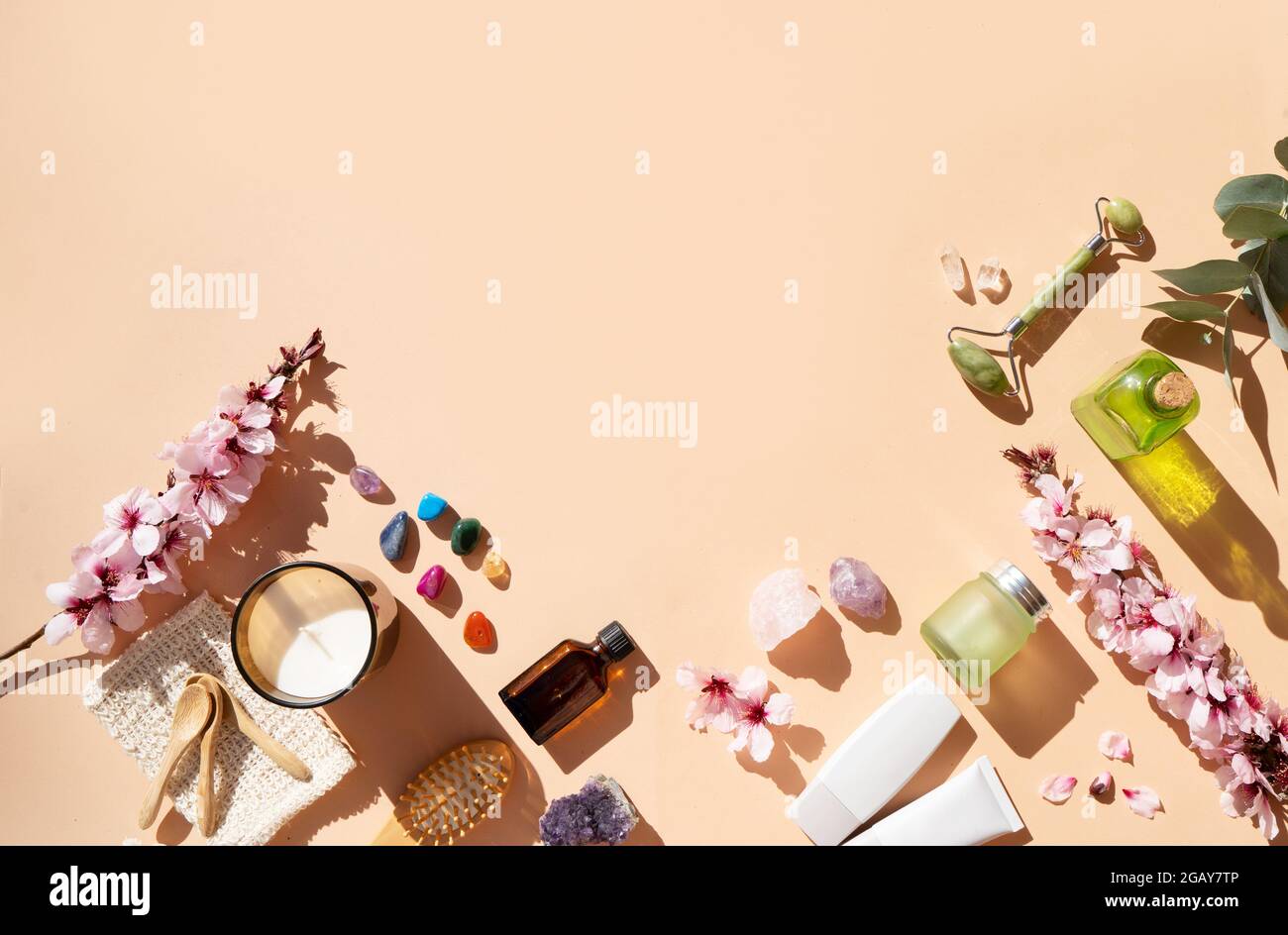 gua sha, face massage roller Stock Photo - Alamy