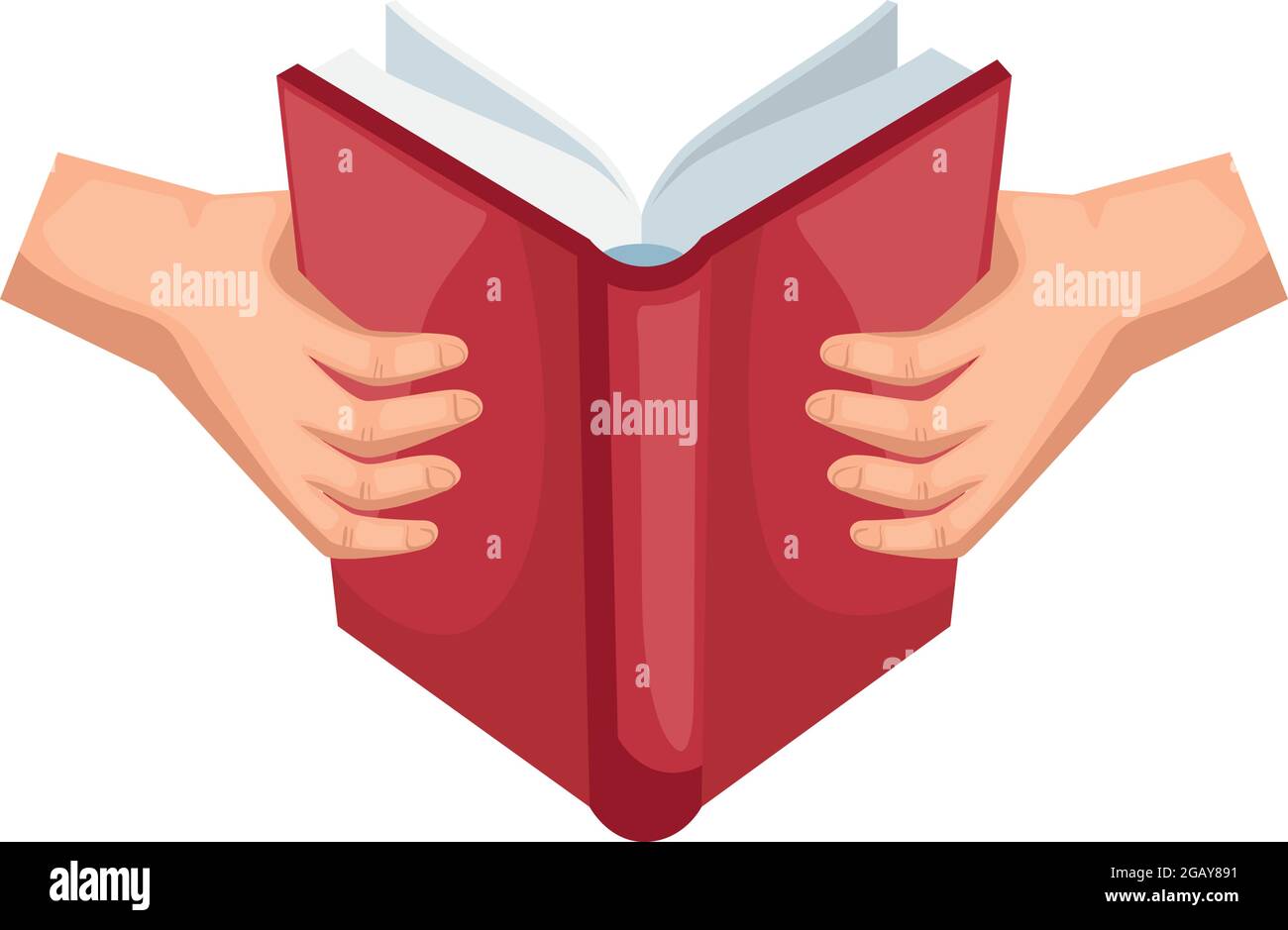 hands hold book Stock Vector Image & Art - Alamy