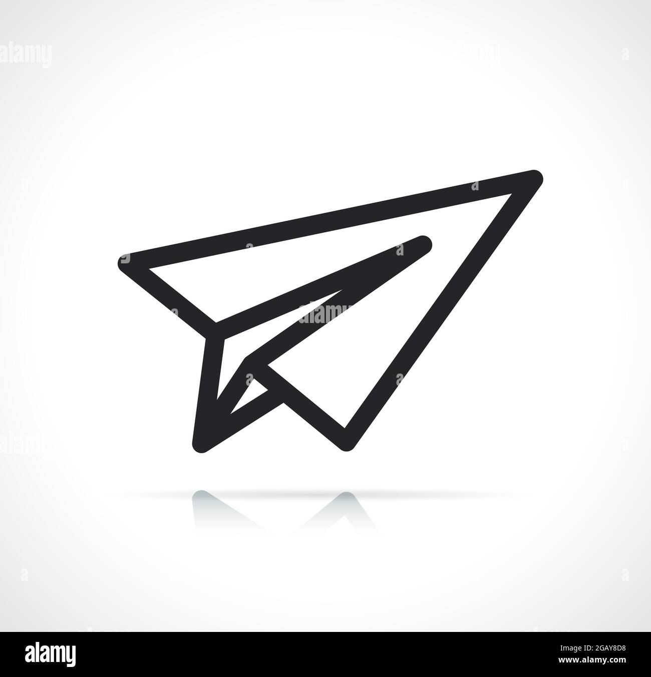 Airplane outline Stock Vector Images - Alamy