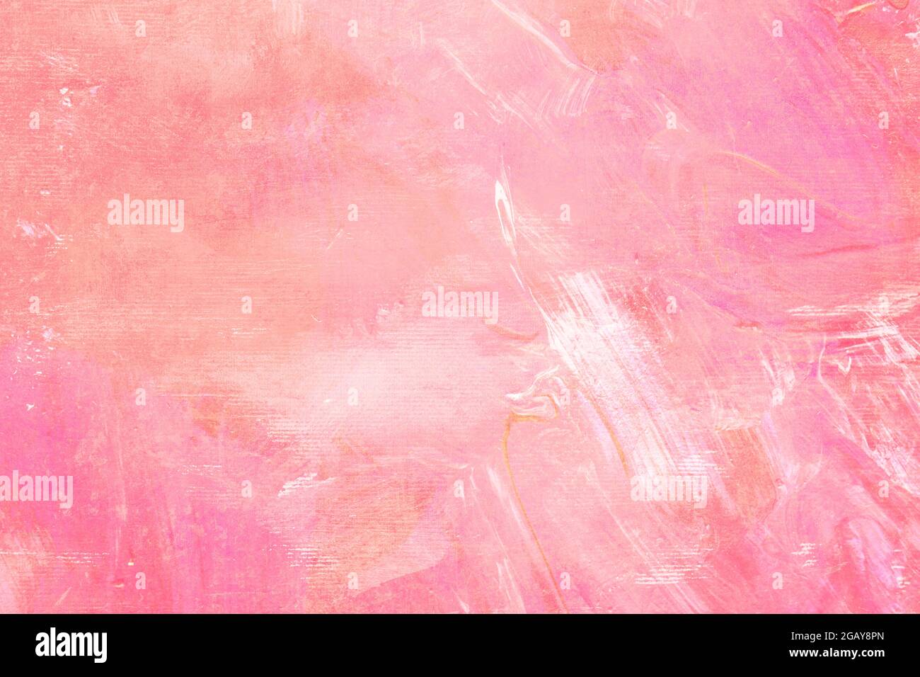 Pastel pink colored abstract painting on canvas background or texture ...