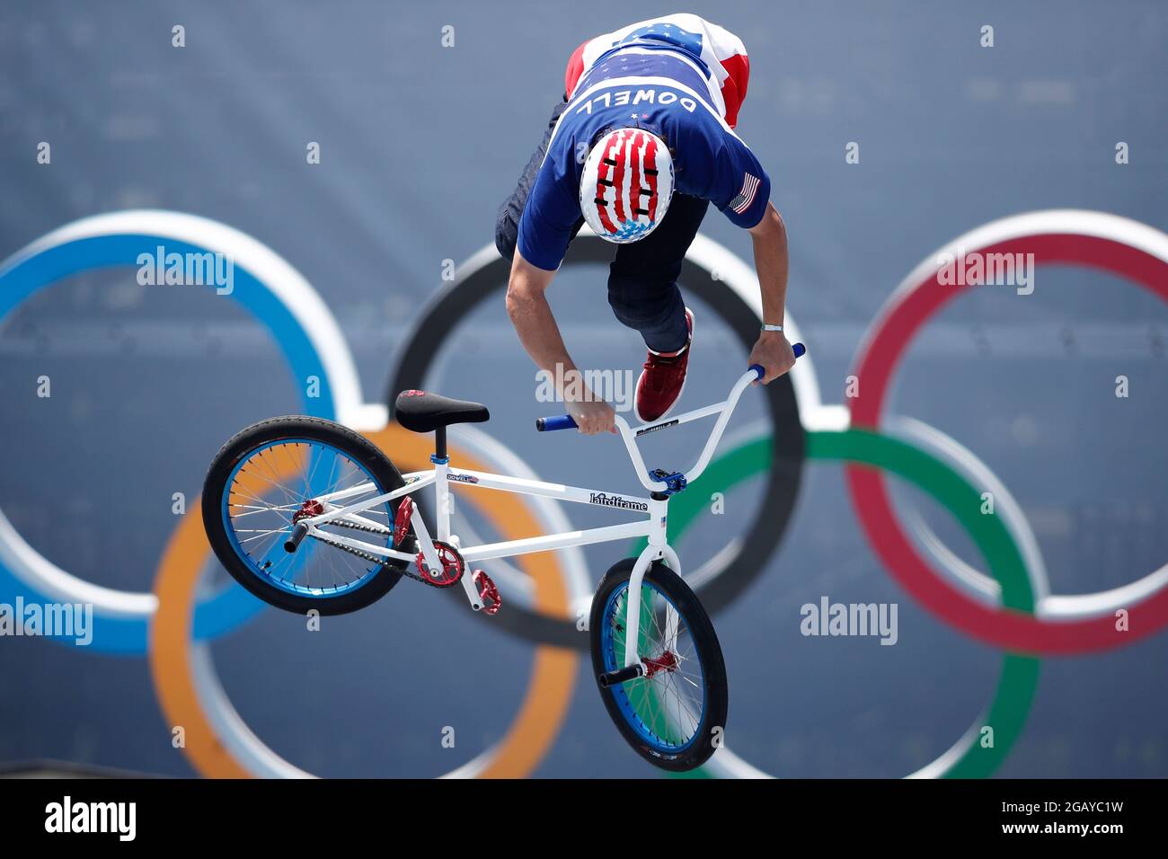 August 1, 2021: JUSTIN DOWELL (USA) competes in the Cycling BMX Racing ...