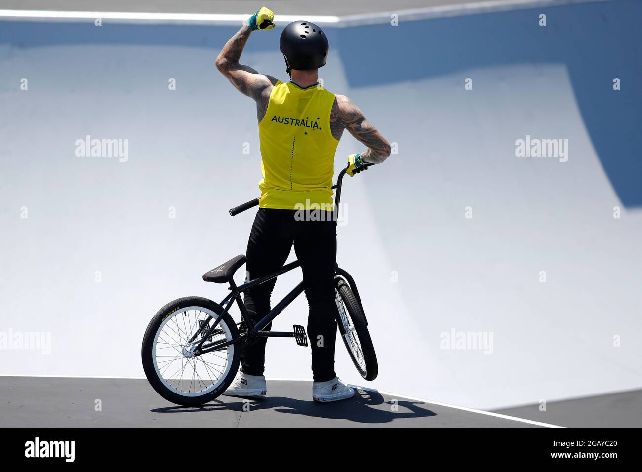 August 1, 2021: LOGAN MARTIN (AUS) competes in the Cycling BMX Racing ...