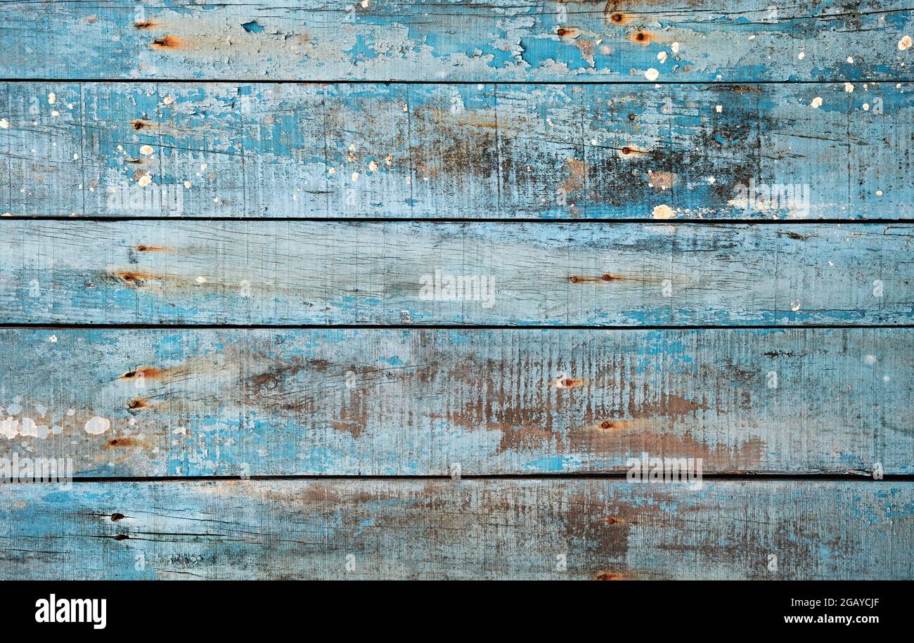 Distressed Painted Wood Planks