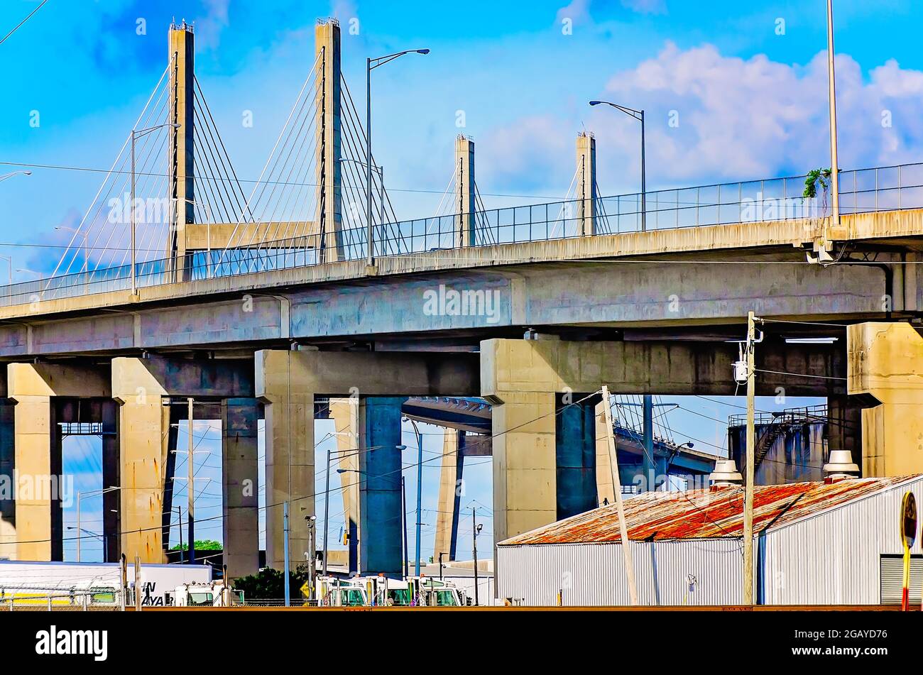 The Cochrane-Africatown USA Bridge, often called the Africatown Bridge ...